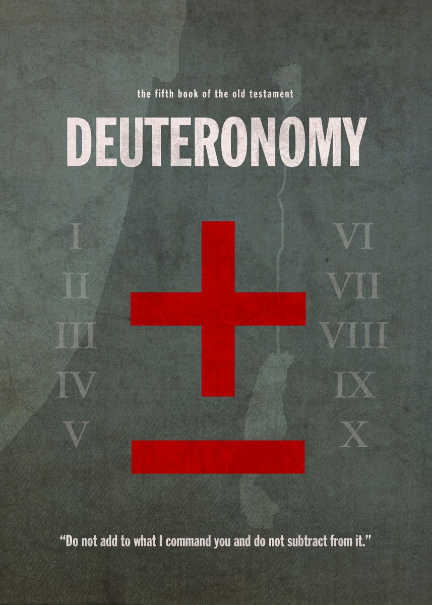 'Deuteronomy Book of Bible' Poster by Design Turnpike | Displate