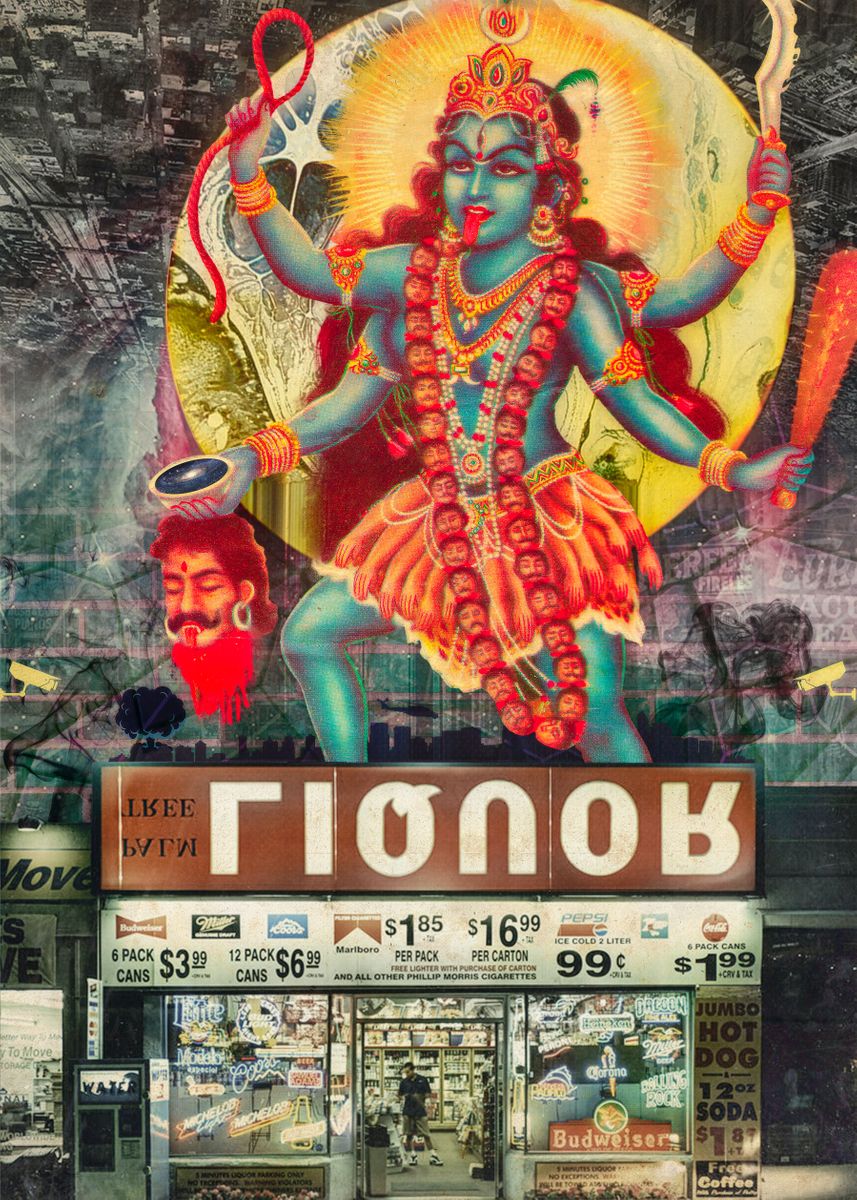 'Kali' Poster, picture, metal print, paint by Vlad Isac | Displate