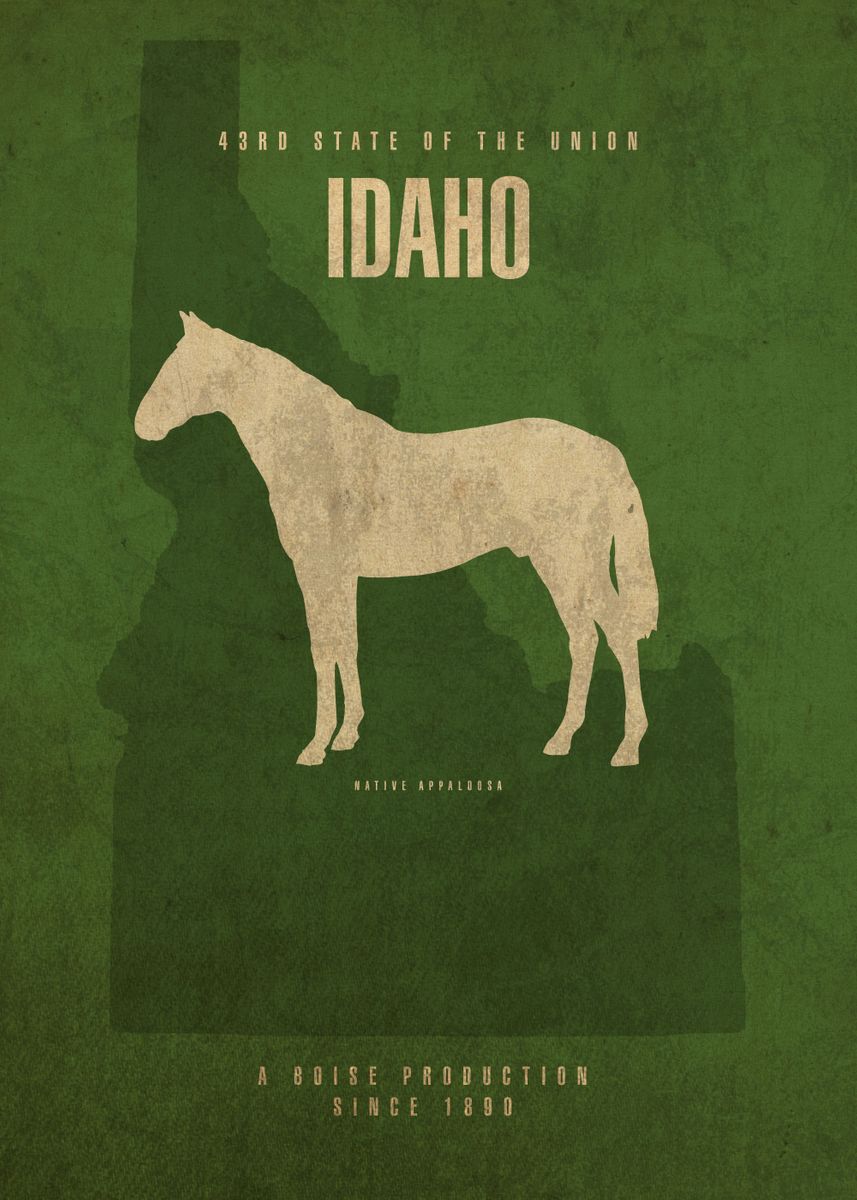 'Idaho State Facts' Poster by Design Turnpike | Displate
