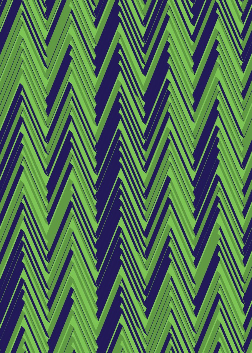 '3d Chevron' Poster, picture, metal print, paint by Amir Faysal | Displate