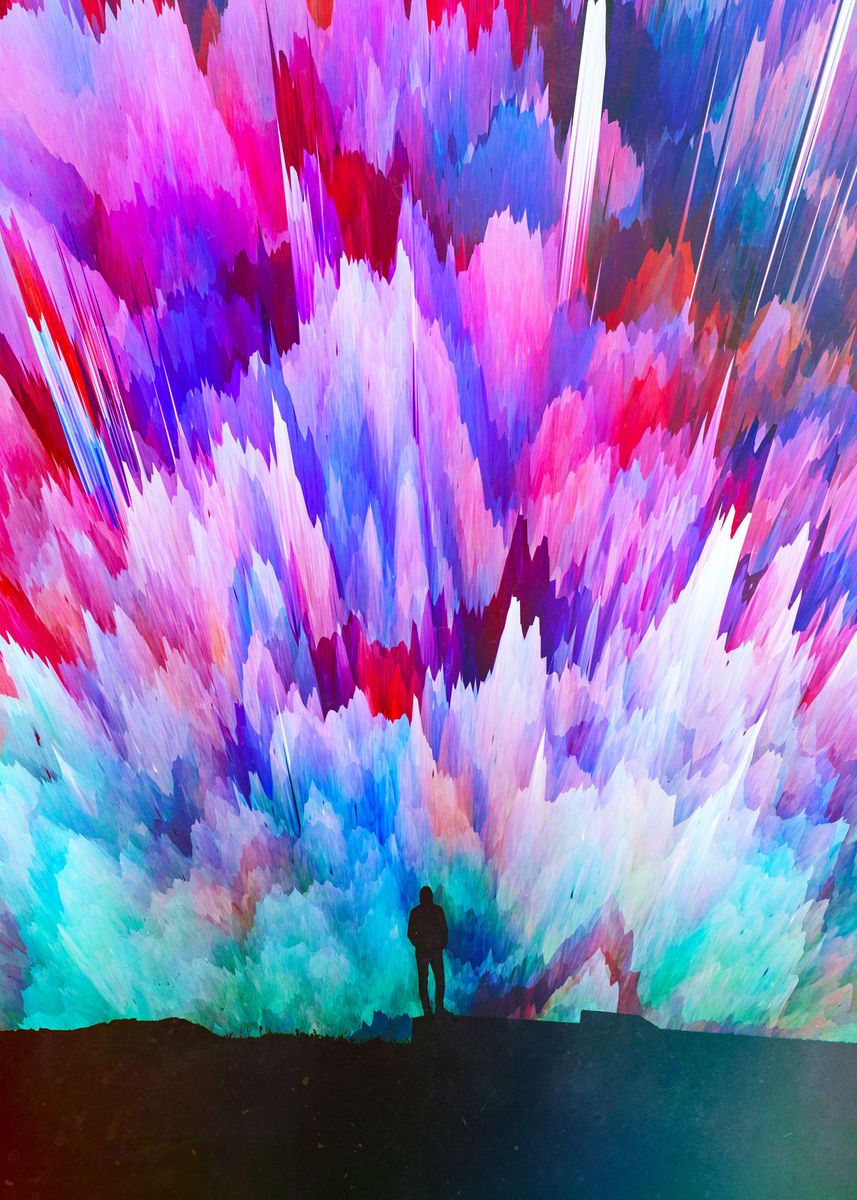 'Up Front' Poster, picture, metal print, paint by seam less | Displate