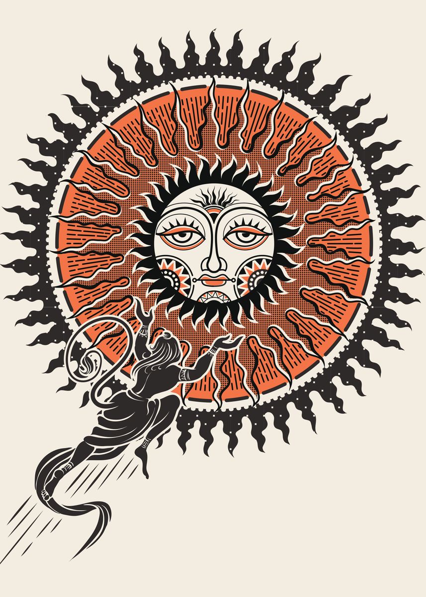 'sun' Poster, picture, metal print, paint by vaicitriya pramod | Displate