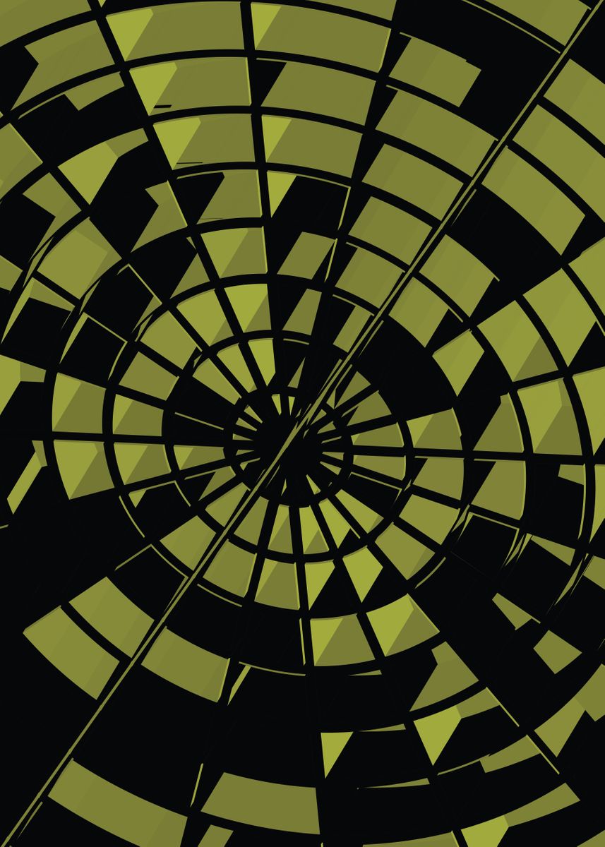 'Abstract Dartboard' Poster, picture, metal print, paint by Amir Faysal ...