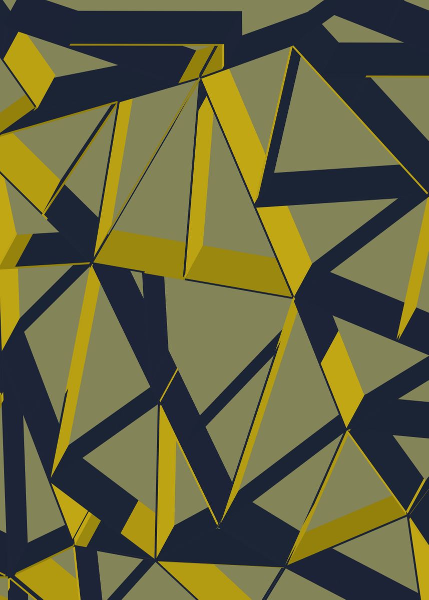 '3D Futuristic GEO ' Poster, picture, metal print, paint by Amir Faysal ...