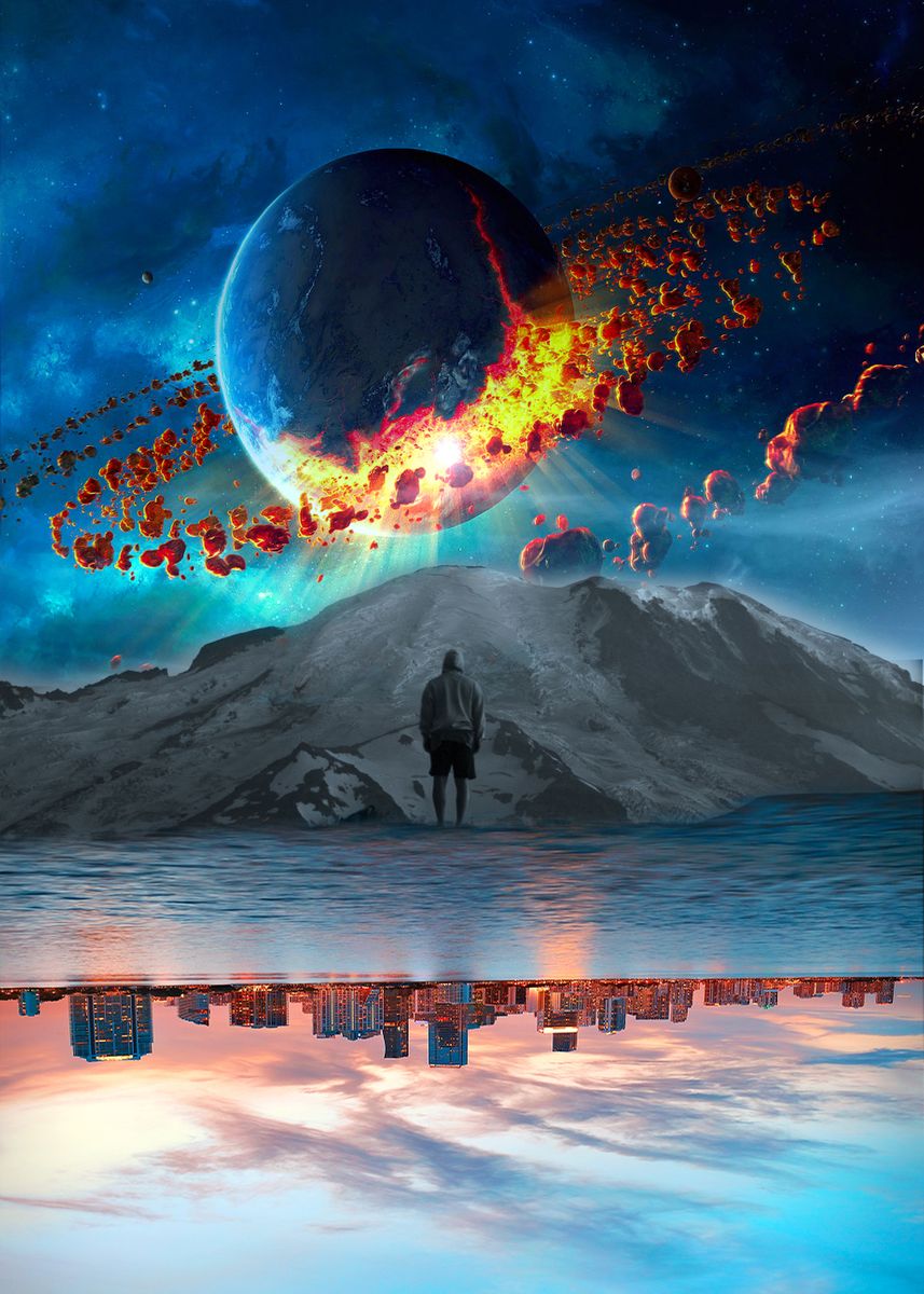 'Parallel view' Poster, picture, metal print, paint by Milos Maric ...