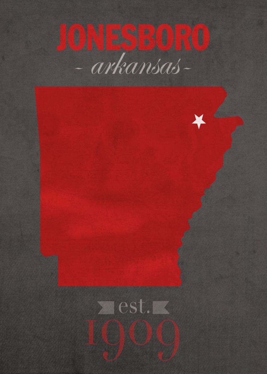 'University of Arkansas' Poster by Design Turnpike | Displate