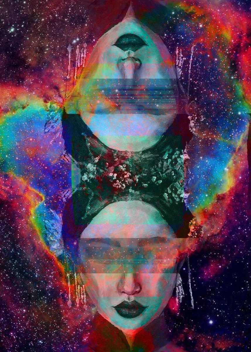 'what is real' Poster, picture, metal print, paint by Irene Sp | Displate