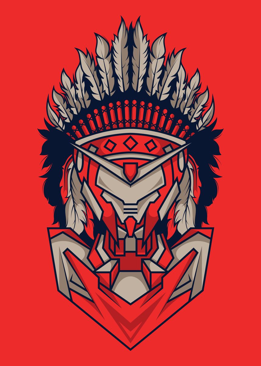 'Indian Mecha' Poster, picture, metal print, paint by Wildan Kurniawan ...