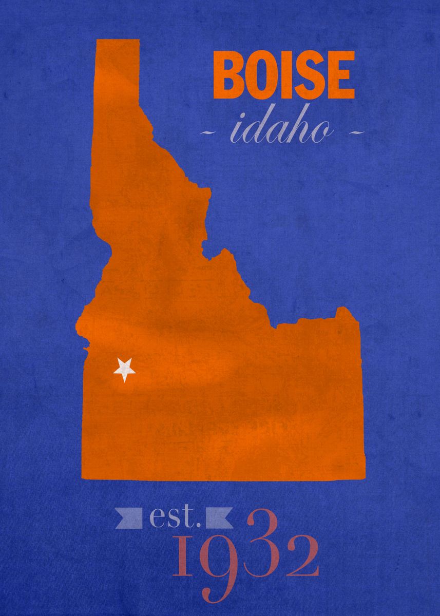 'Boise State University' Poster, picture, metal print, paint by Design ...
