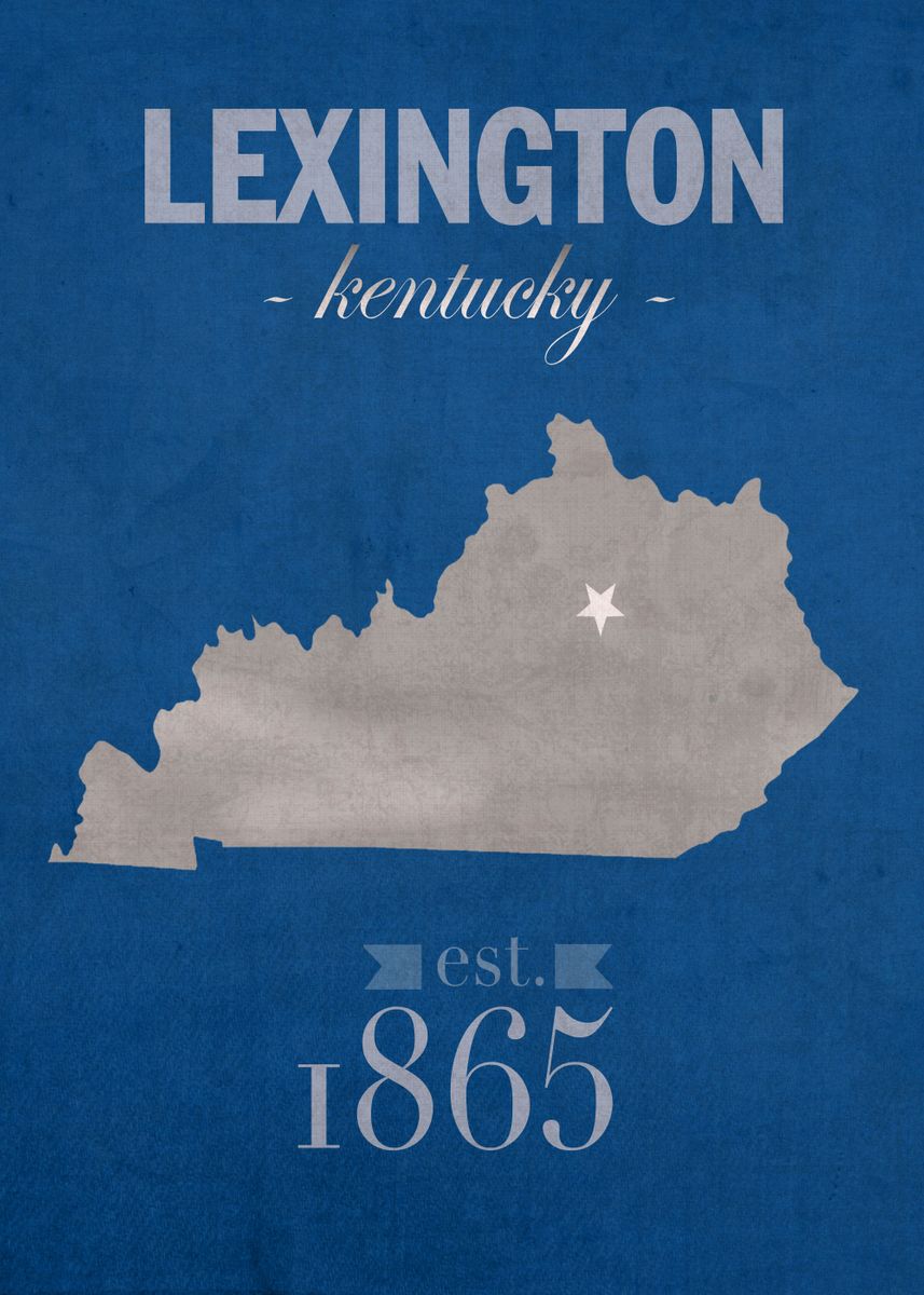 'University of Kentucky' Poster, picture, metal print, paint by Design ...