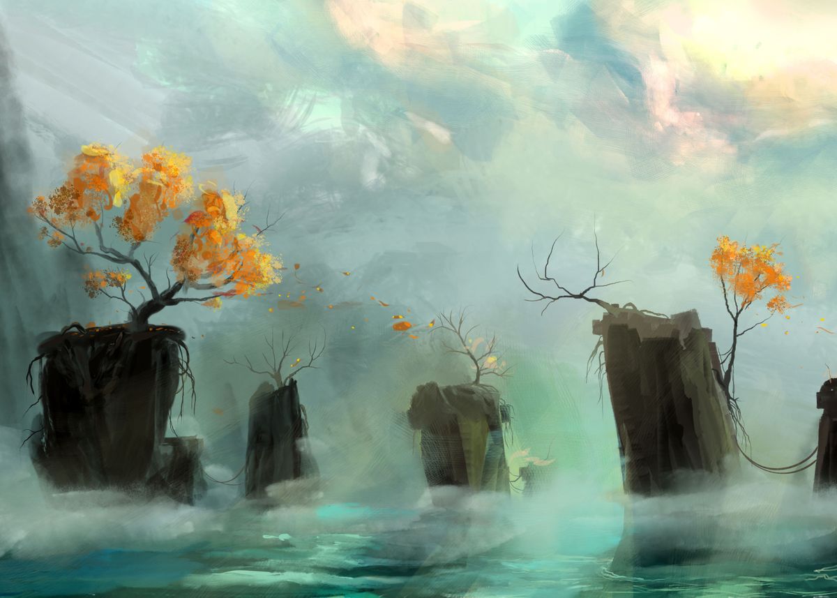 'Low Mist' Poster by Kris Wedemeier | Displate