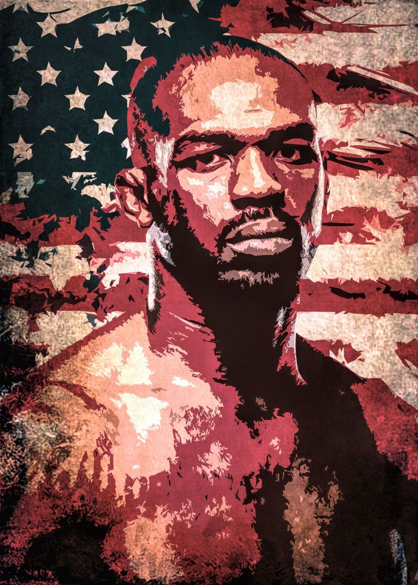 'Jon Jones' Poster, picture, metal print, paint by VOODOO PRODUCTION ...