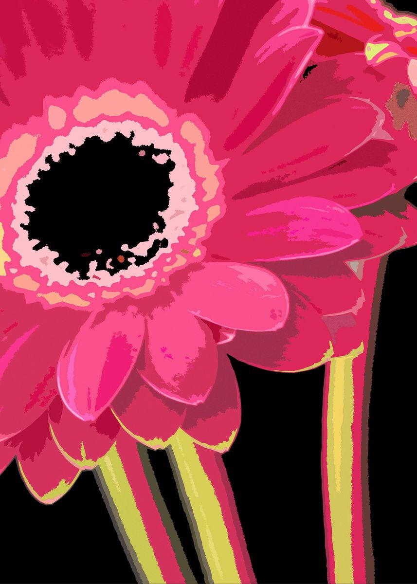 'Abstract Daisy 1' Poster by alicia bock | Displate