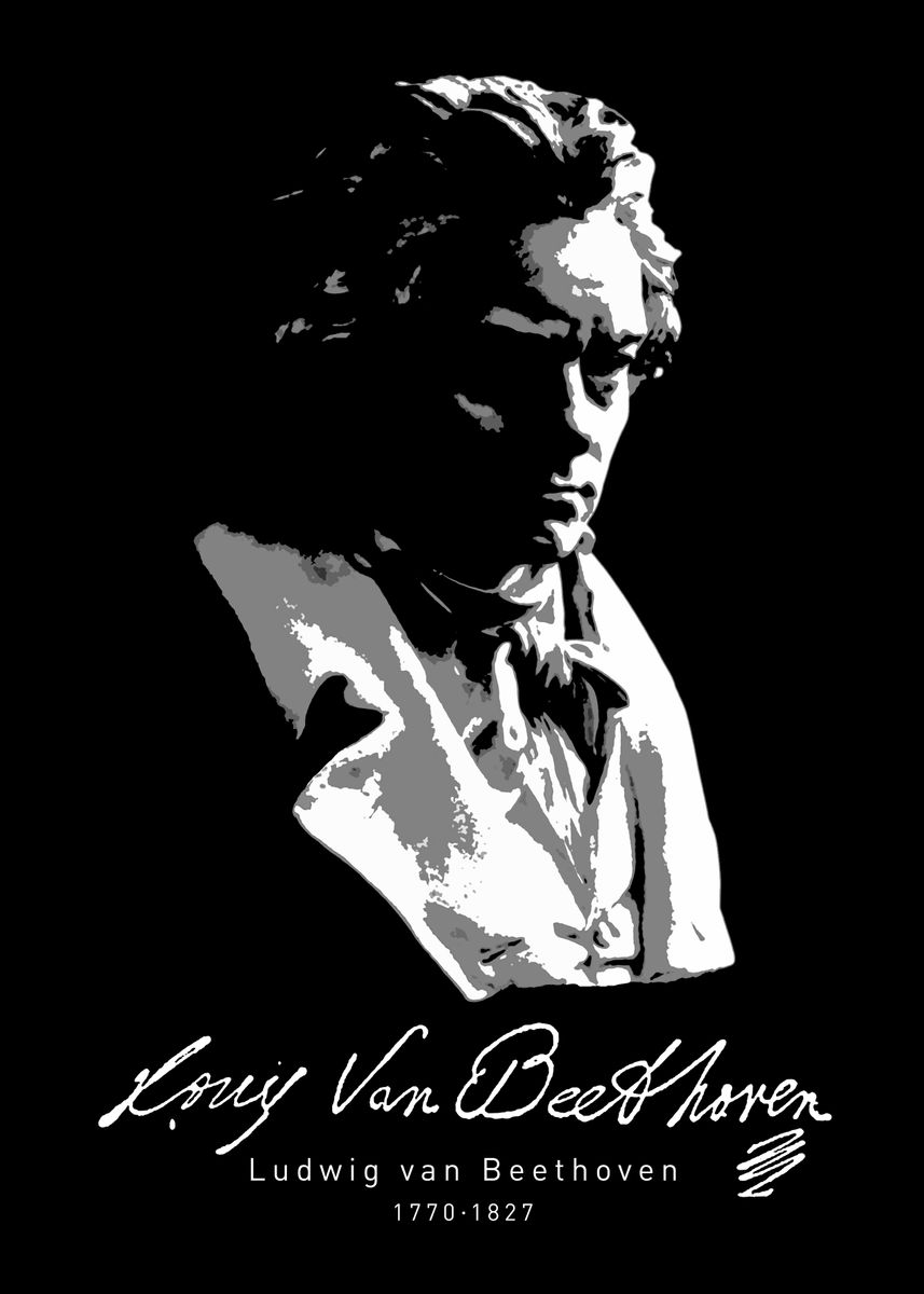 'Beethoven Classical Music' Poster, picture, metal print, paint by ...