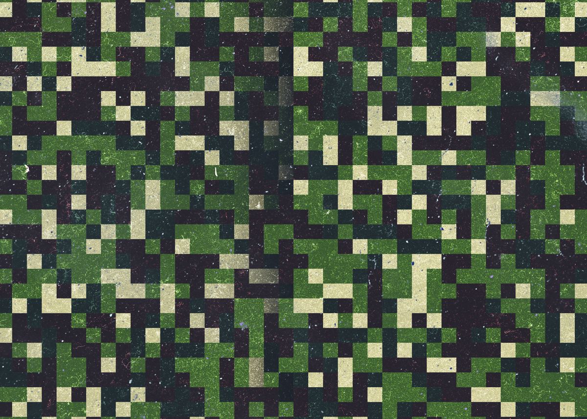 'Digital Fractal Camouflage' Poster by Visualz | Displate