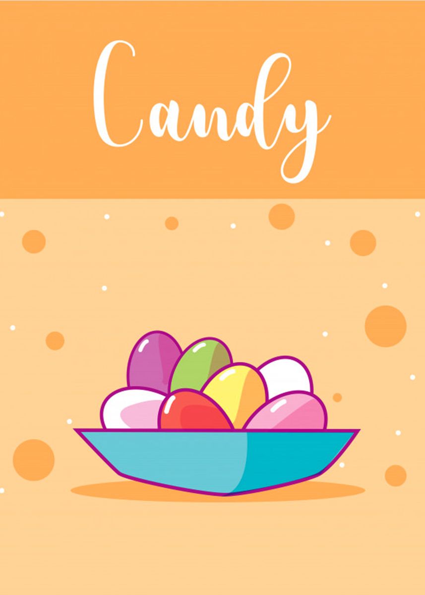 'sweet candies' Poster, picture, metal print, paint by 5c6d06185281d ...