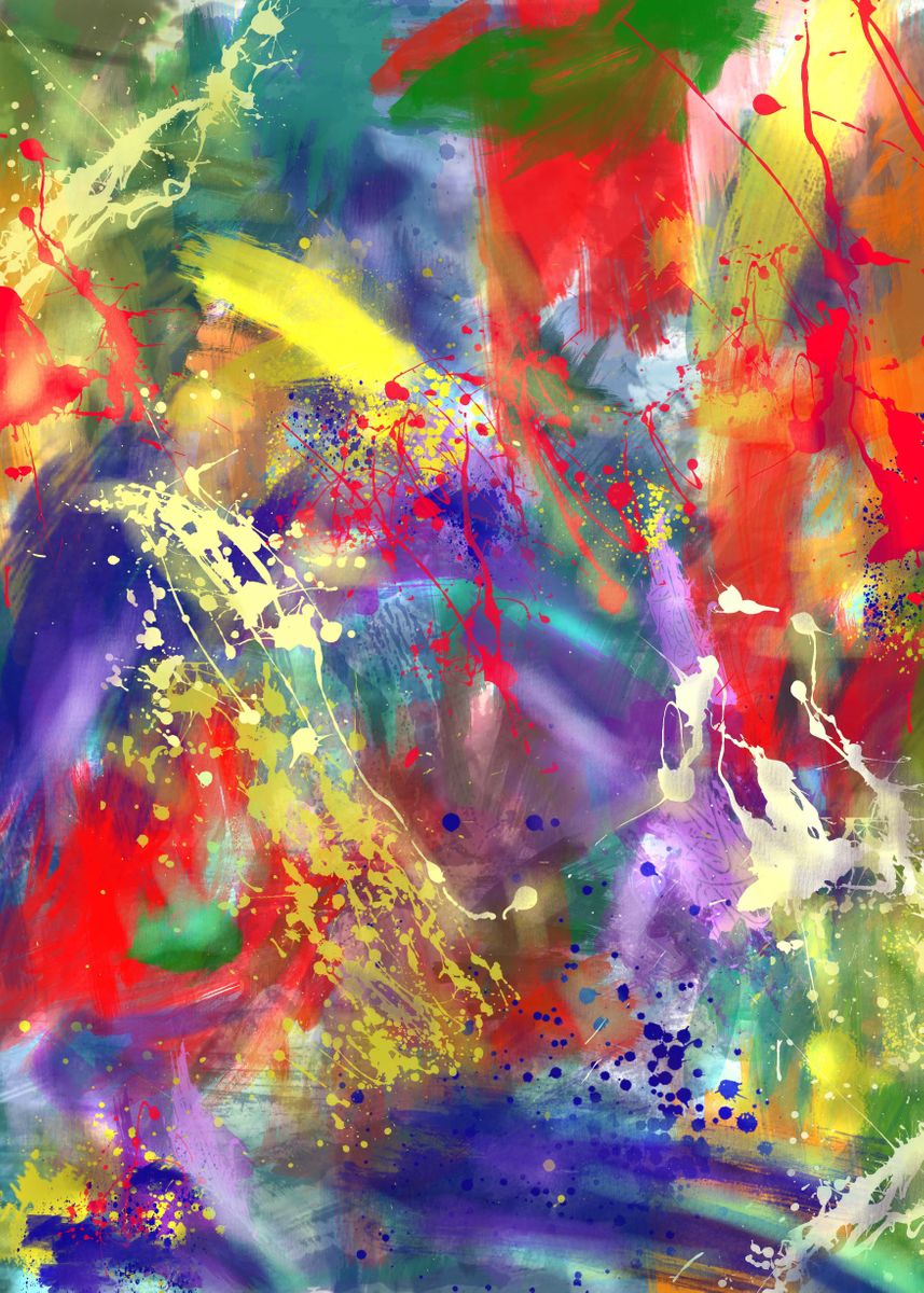 'Colour splash' Poster by Matt Corrigan | Displate