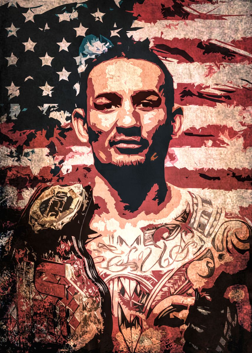'Max Holloway' Poster, picture, metal print, paint by VOODOO PRODUCTION ...