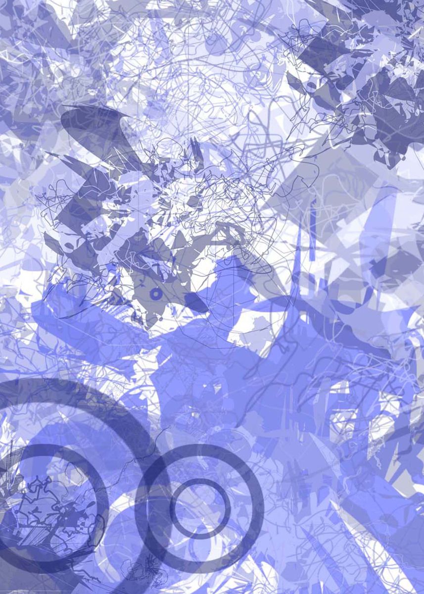 'Abstract Blue' Poster by Matt Corrigan | Displate