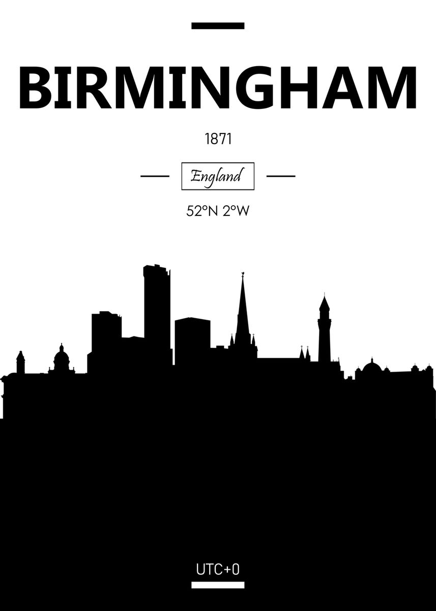 'Birmingham' Poster, picture, metal print, paint by Alexandros ...
