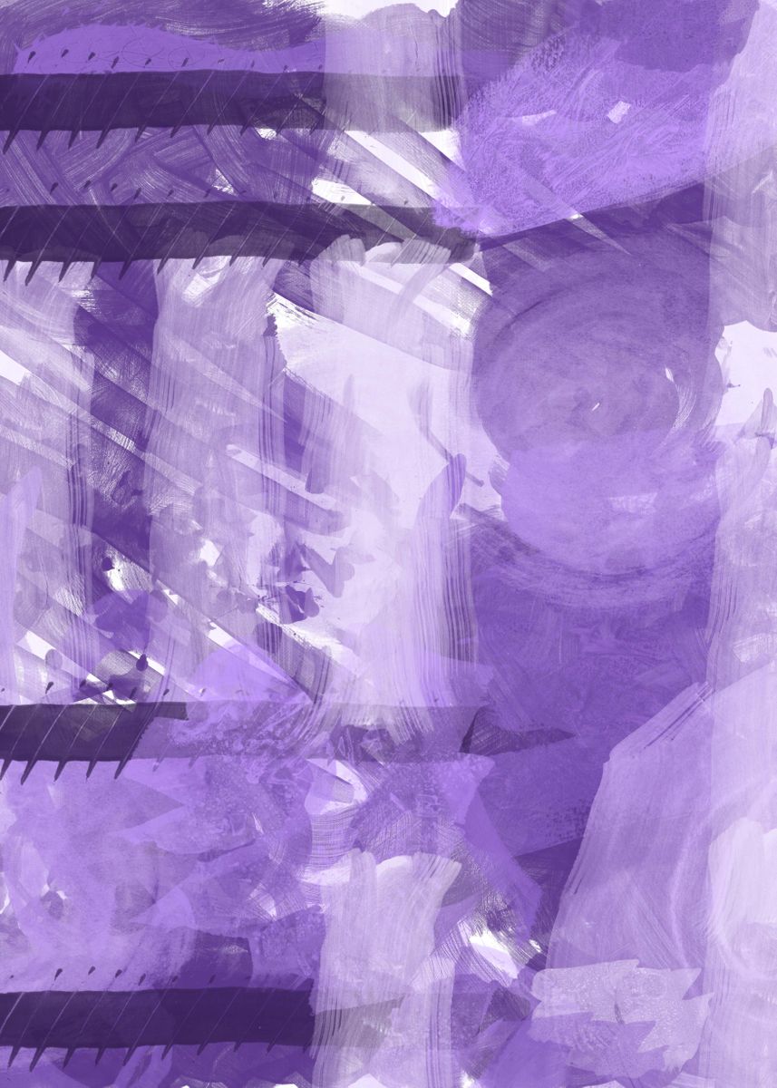 'Purple abstract' Poster, picture, metal print, paint by Matt Corrigan ...