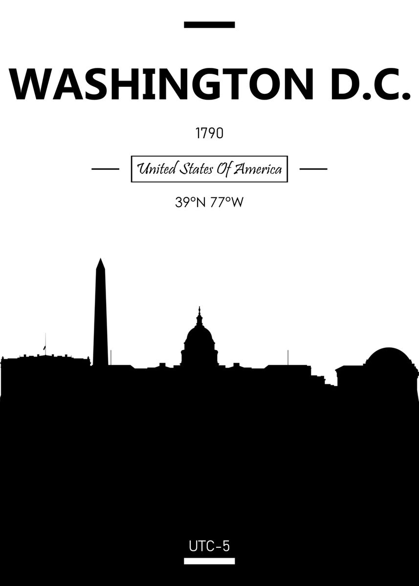'Washington' Poster by Alexandros Iosifidis | Displate