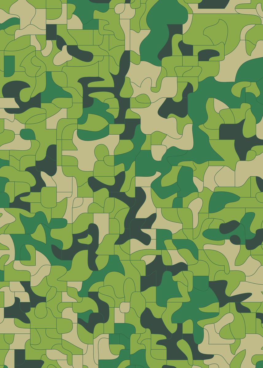 'Digi Camo' Poster by Russell TATE | Displate