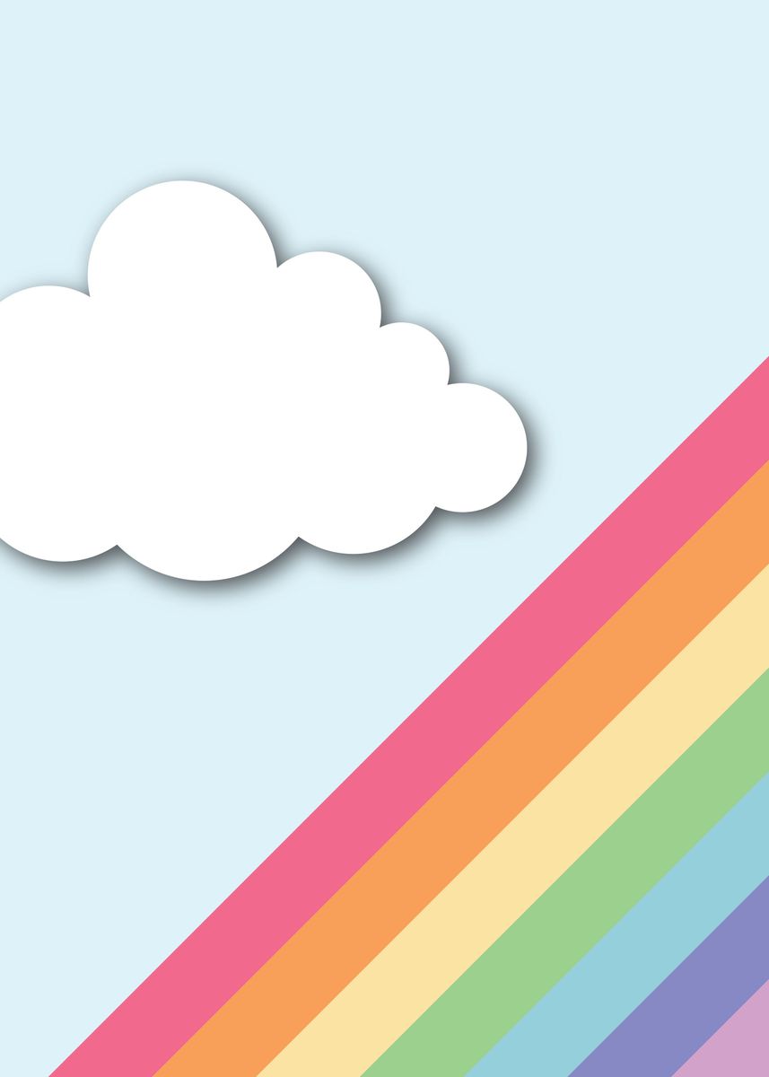 'Rainbow' Poster, picture, metal print, paint by Wong Shan | Displate