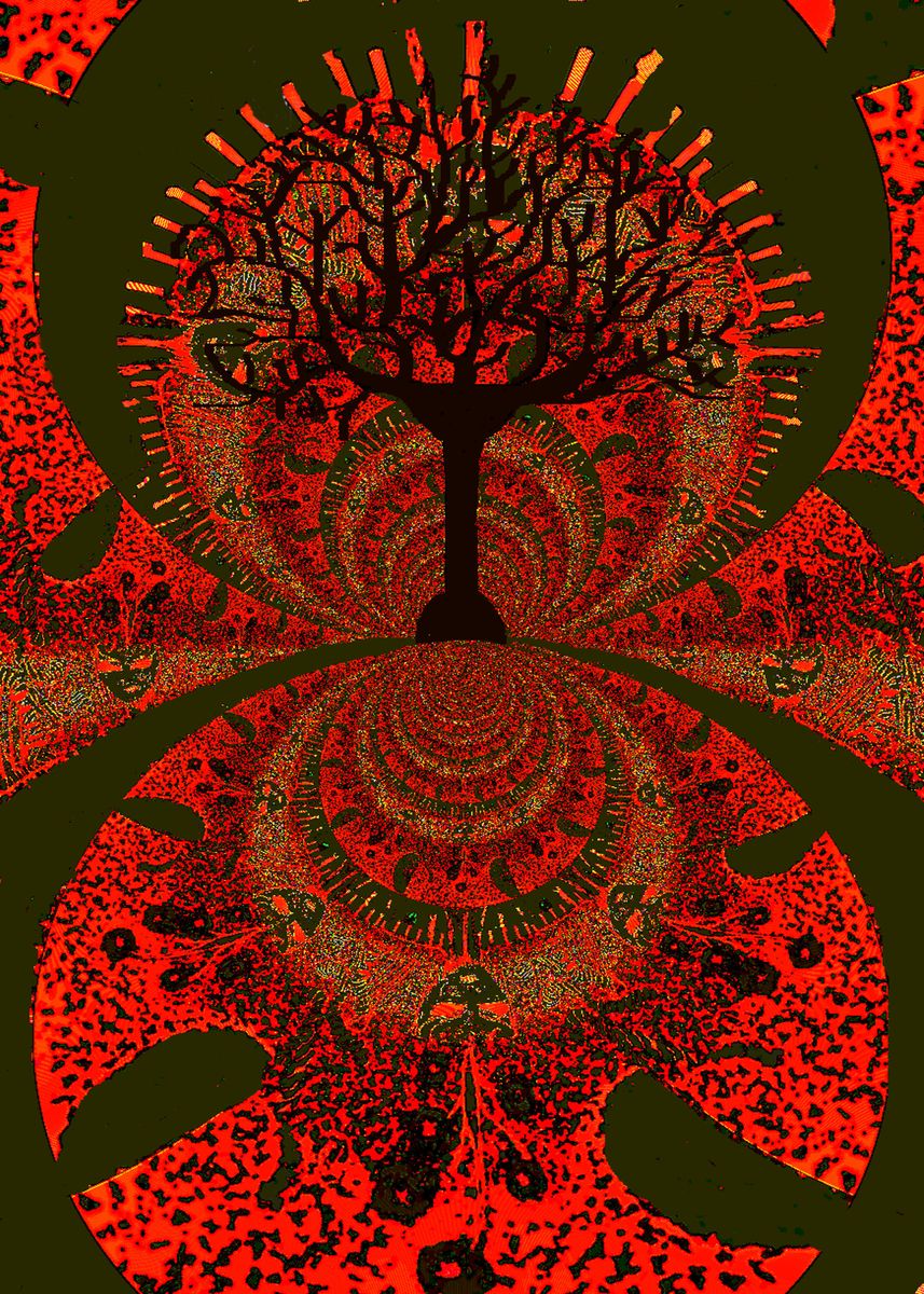 'Red spring' Poster, picture, metal print, paint by Liliana Perez ...