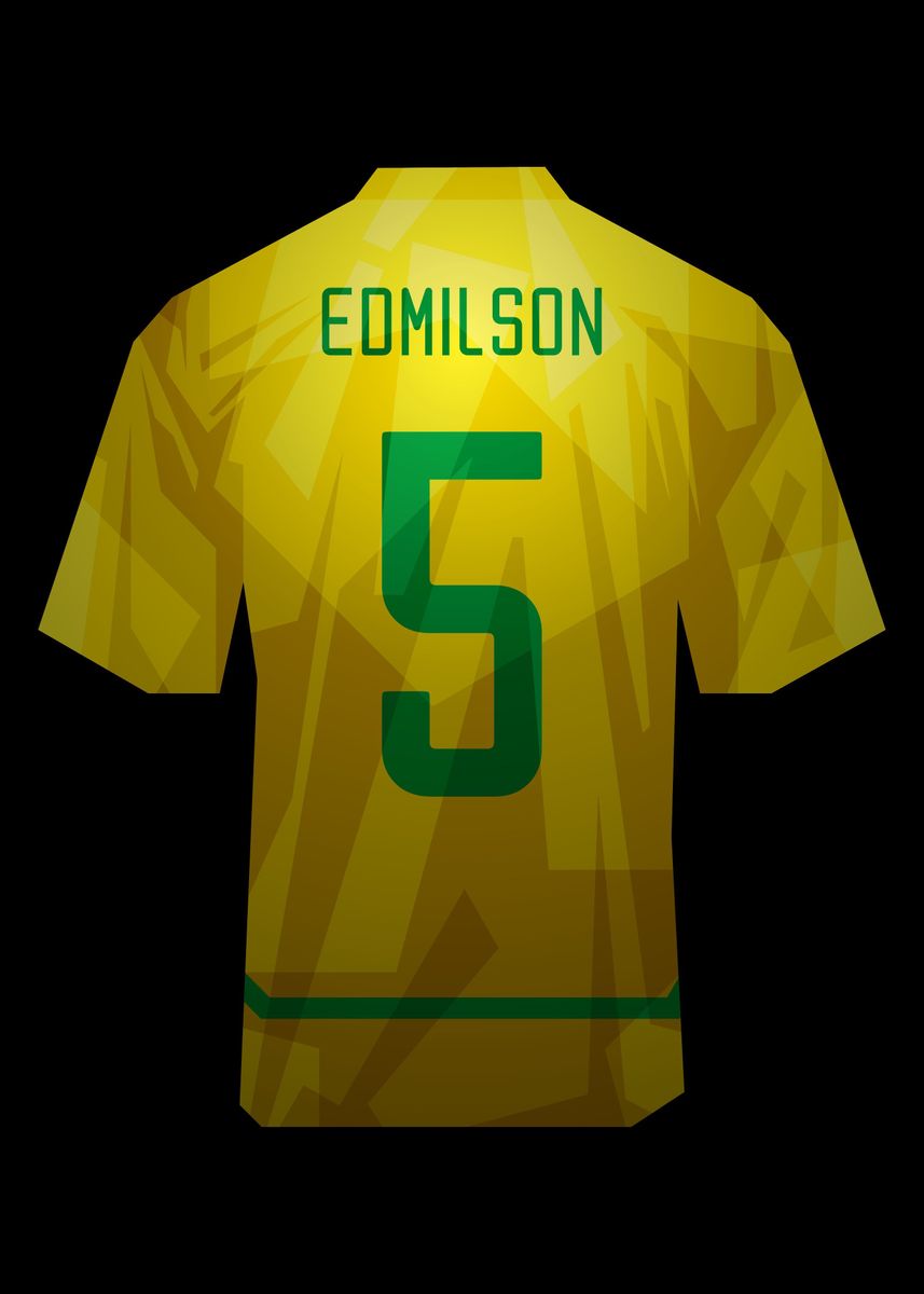 'Edmilson Brazil 2002' Poster, picture, metal print, paint by Rio Josia | Displate