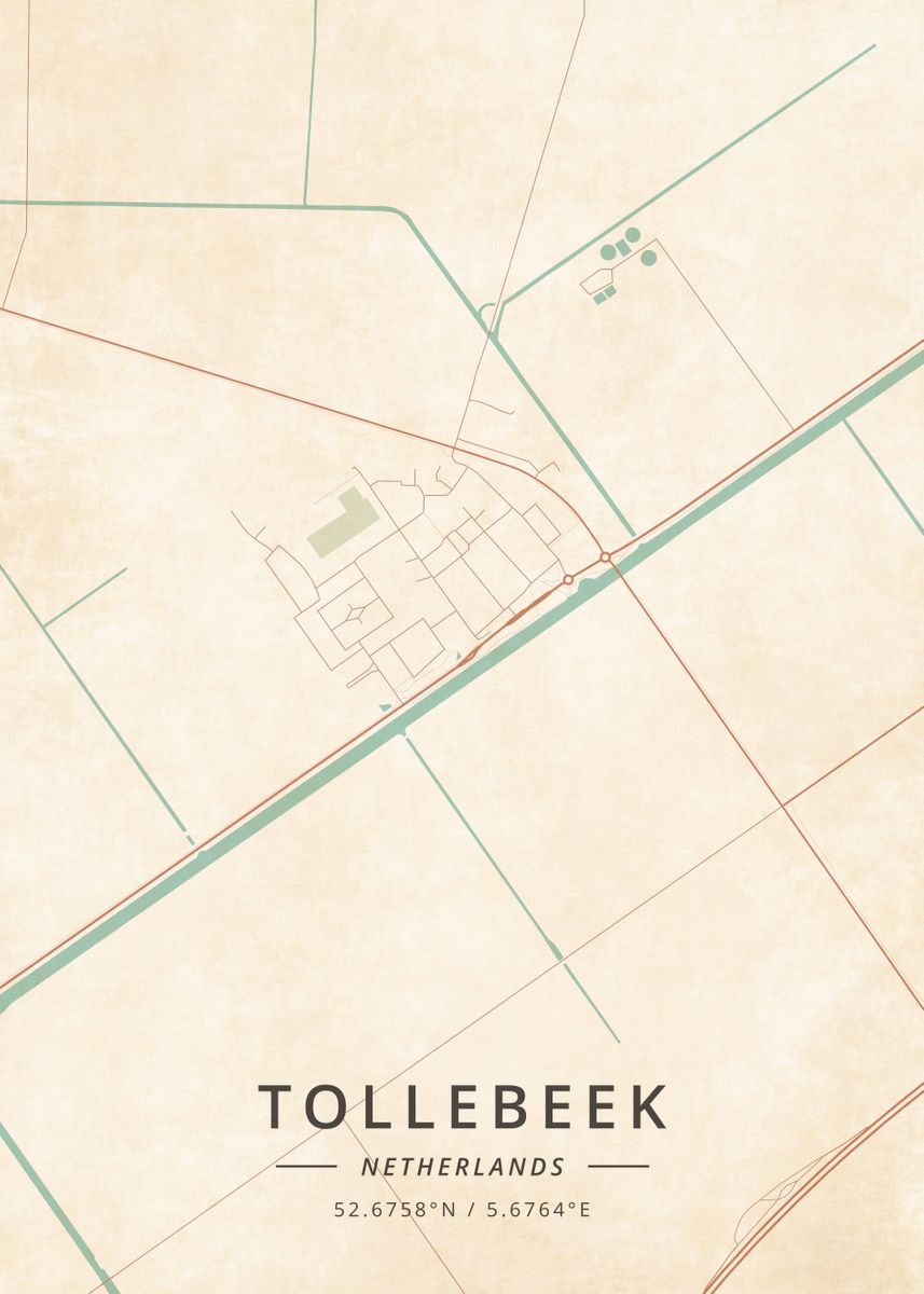 'Tollebeek Netherlands' Poster, picture, metal print, paint by Designer ...