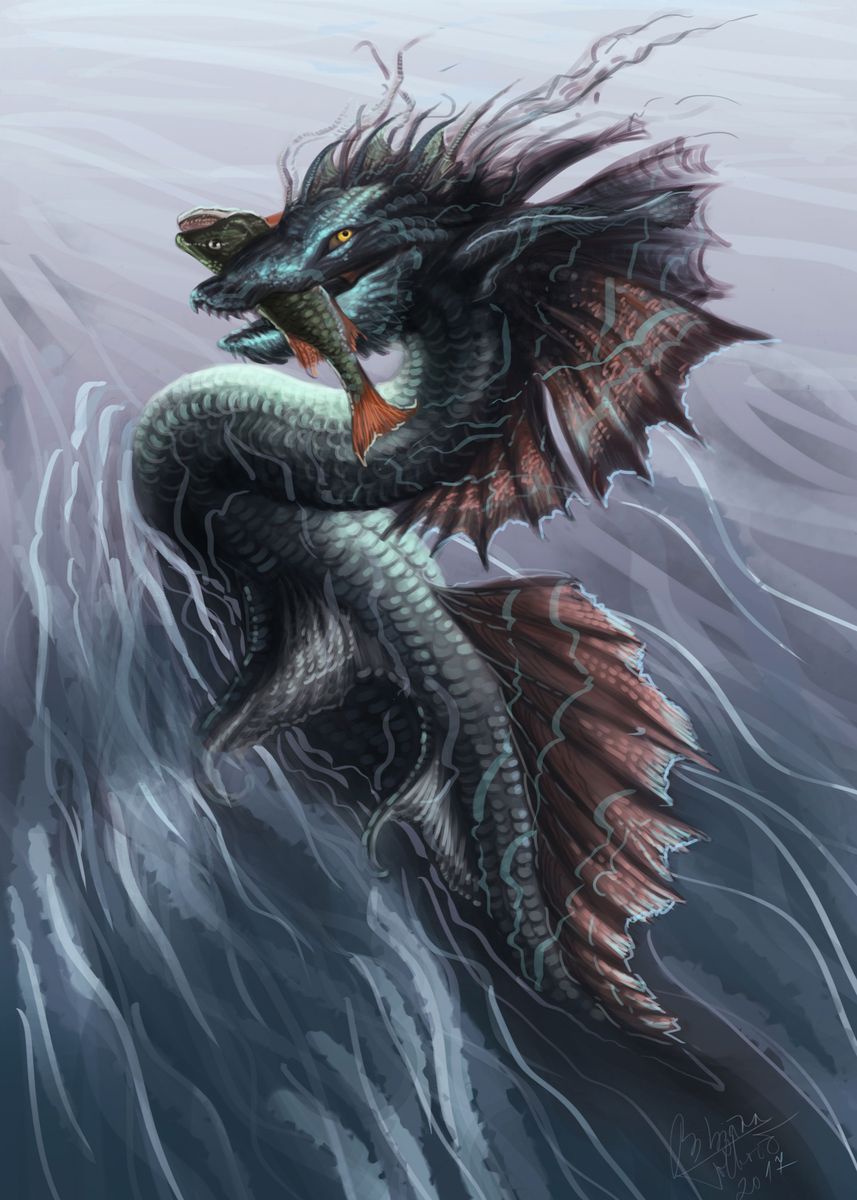 'River predator' Poster by Bibiana Jancovicova | Displate