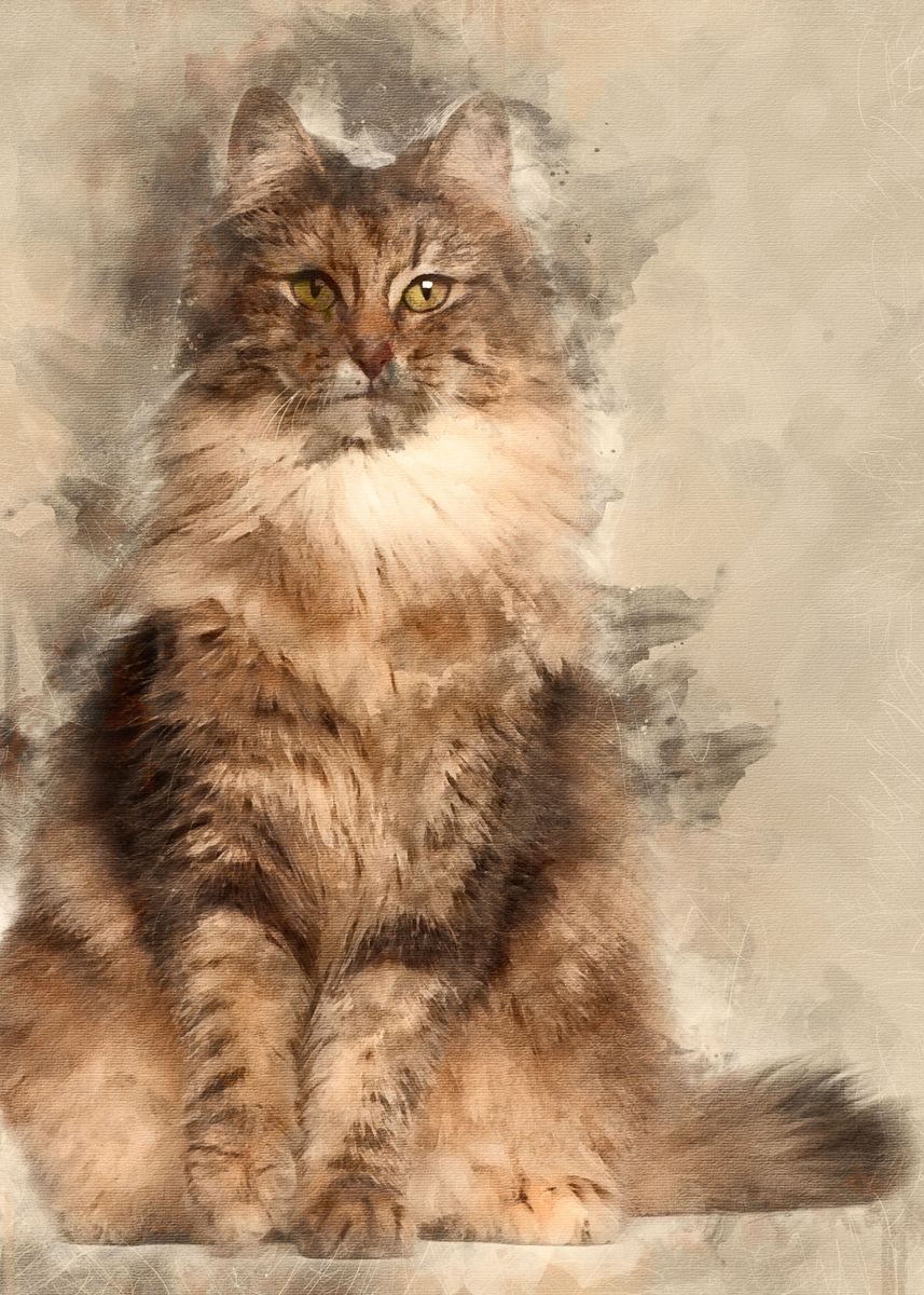 'Portrait of Norwegian Fore' Poster, picture, metal print, paint by ...