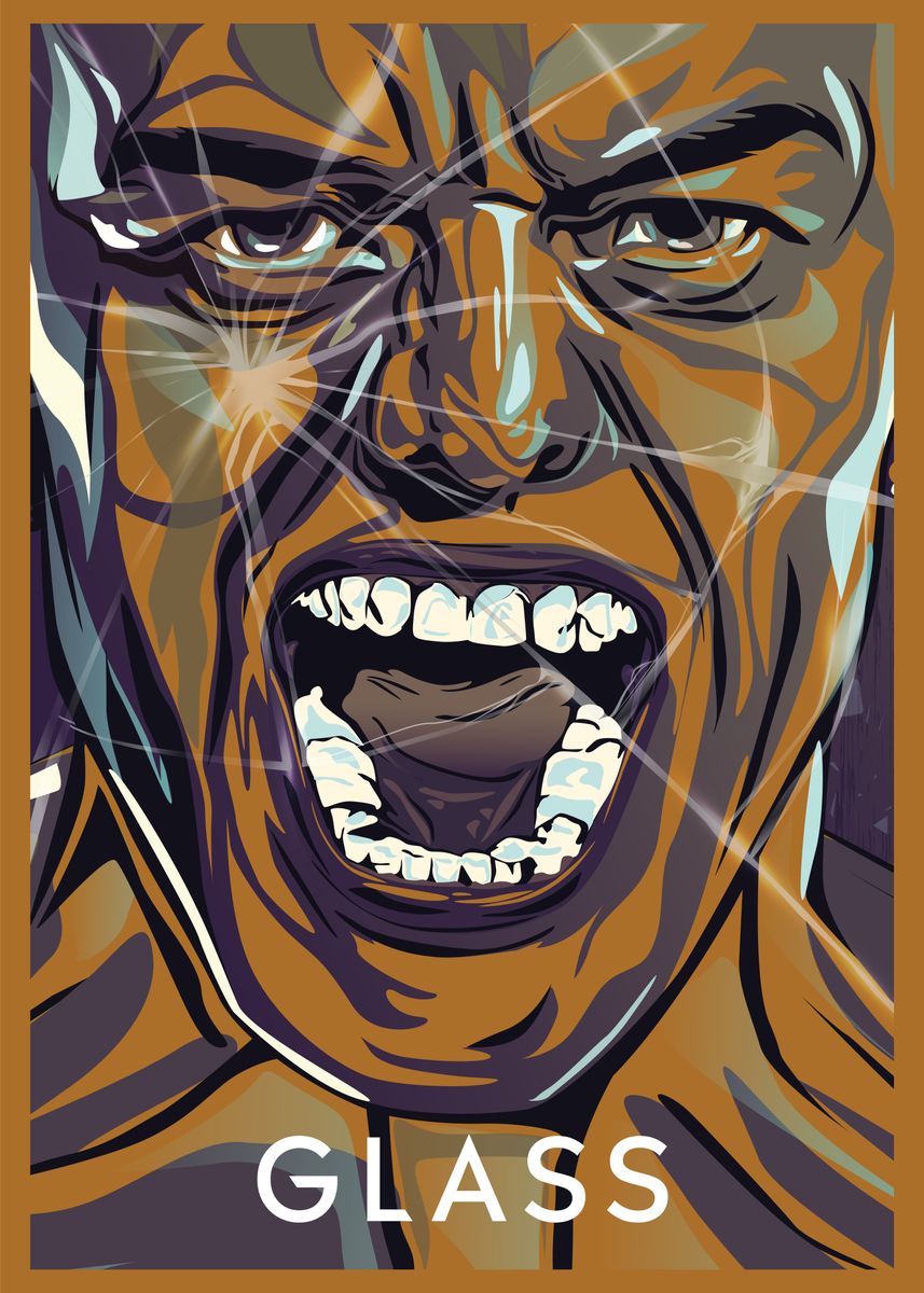 'Glass' Poster, picture, metal print, paint by Vivien Cseresznyés ...