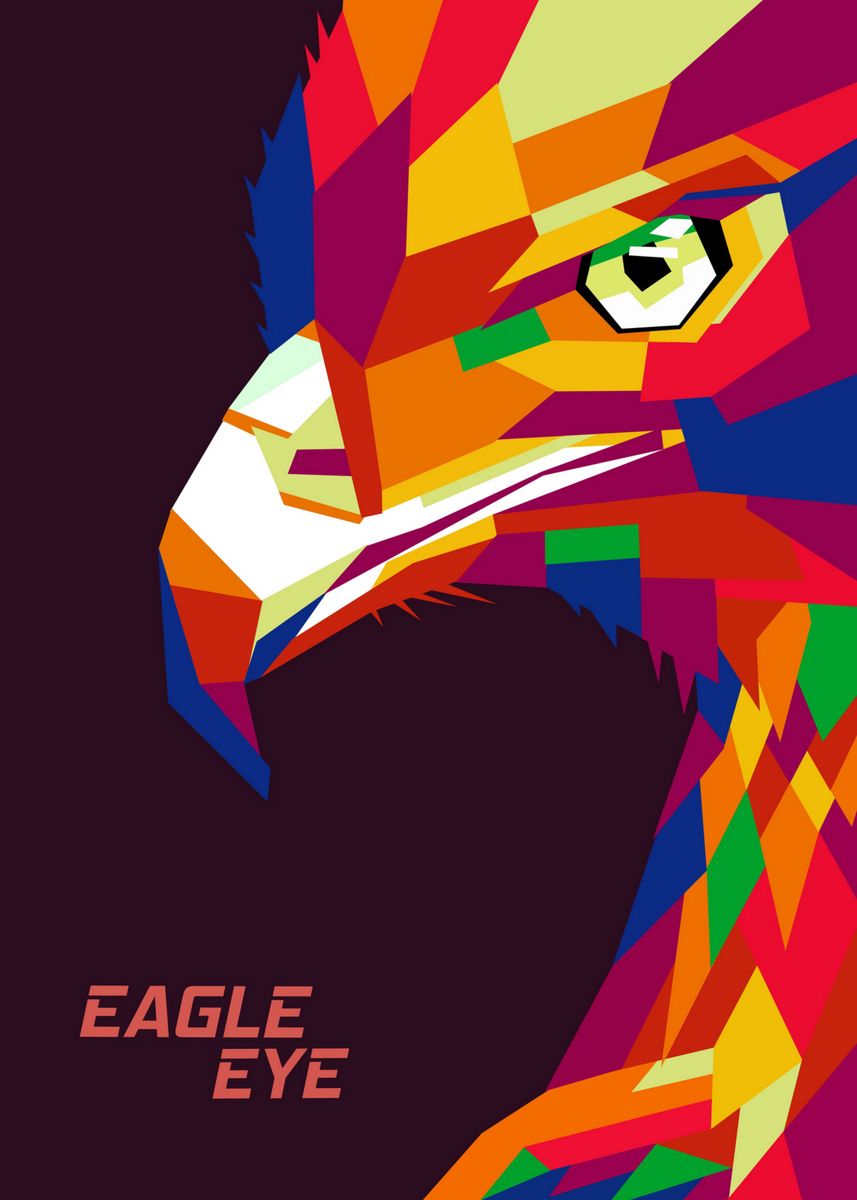 'Eagle Eye' Poster, picture, metal print, paint by 4 Epic Drawing ...
