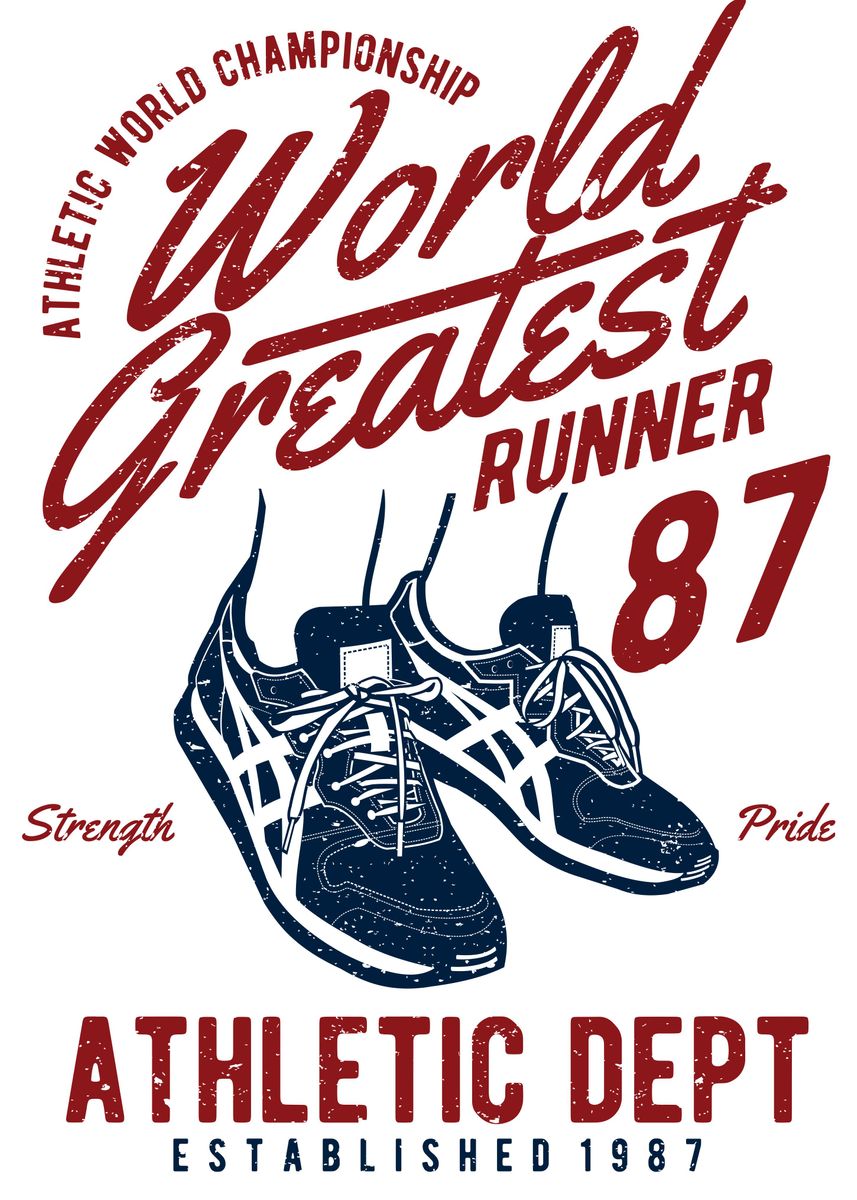 'Runner' Poster by Chris Simmons | Displate