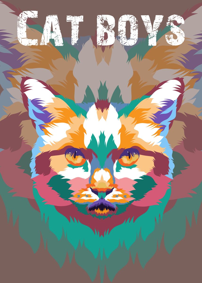 'Cat Boys' Poster by Moch Saiful | Displate