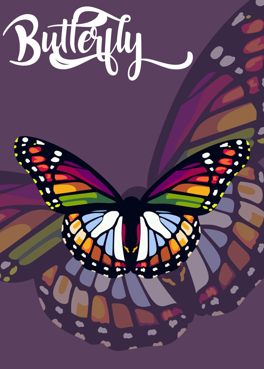'Beatiful Butterfly' Poster, picture, metal print, paint by Moch Saiful ...