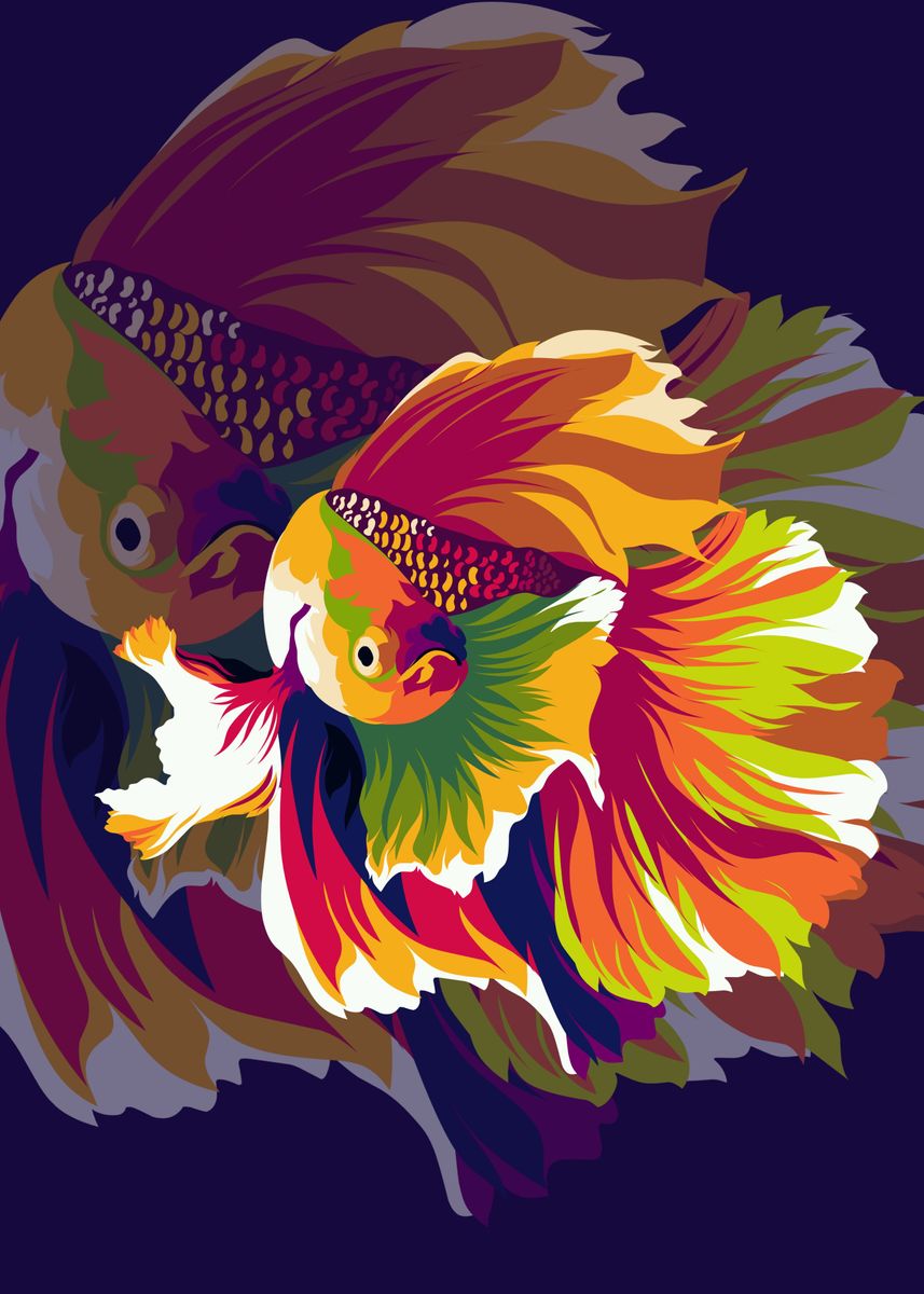 'Koi Fish ' Poster by Moch Saiful | Displate