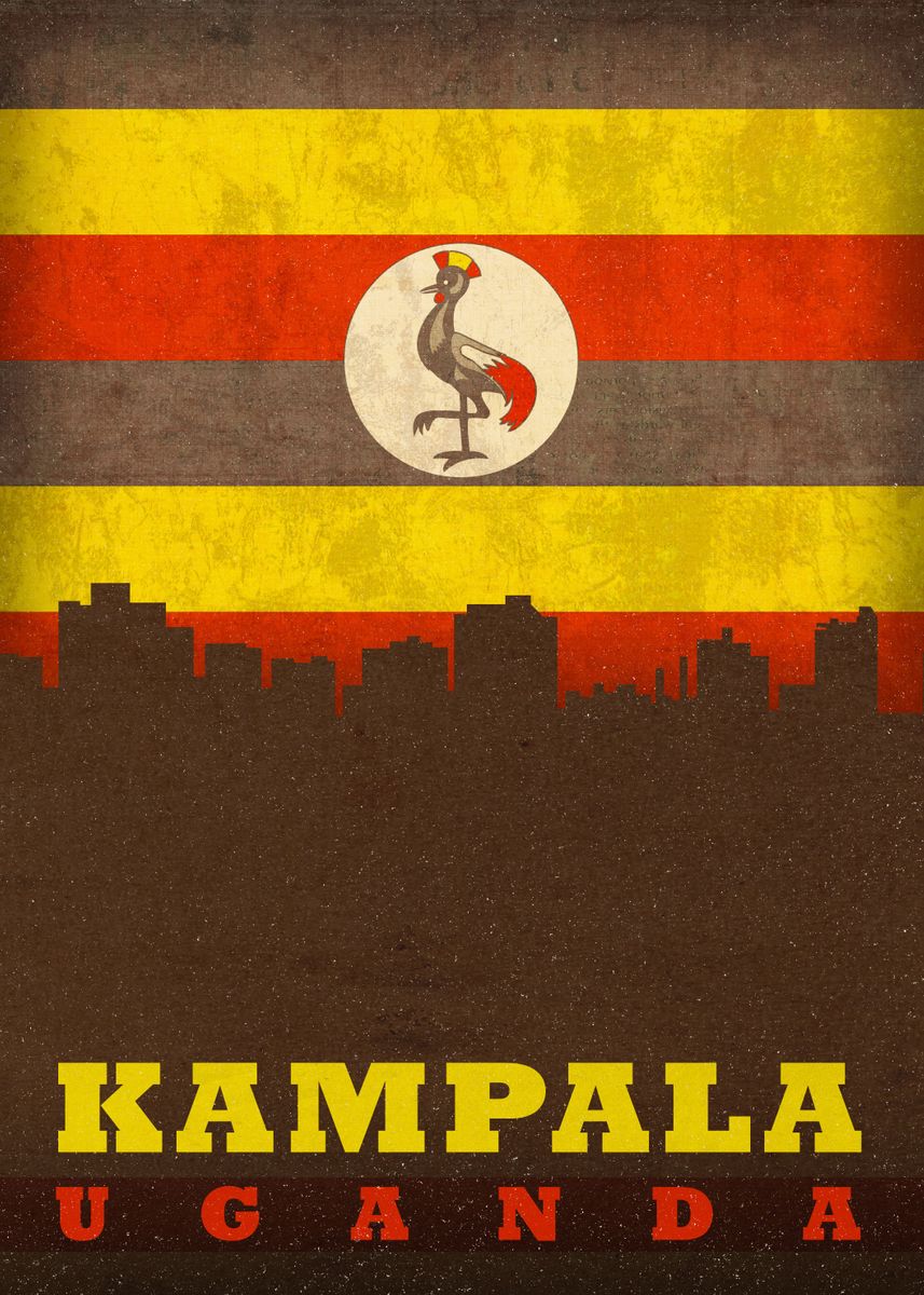 'Kampala Uganda Skyline' Poster by Design Turnpike | Displate