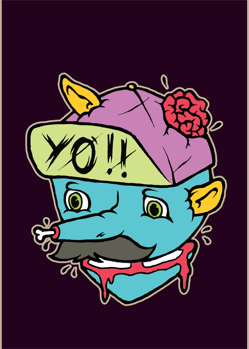 'yo yo character' Poster, picture, metal print, paint by TSLH_ Artlab ...