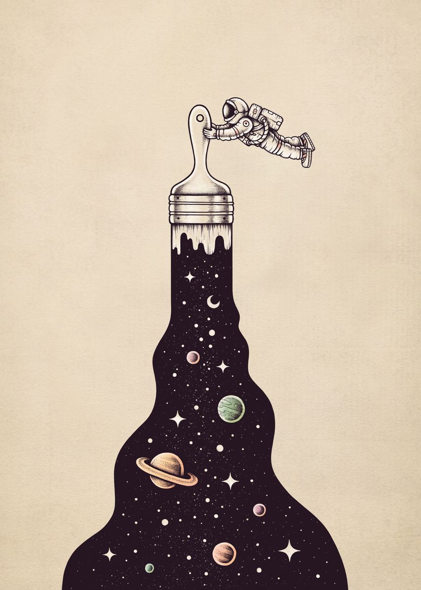 'Cosmic Masterpiece ' Poster by Enkel Dika | Displate