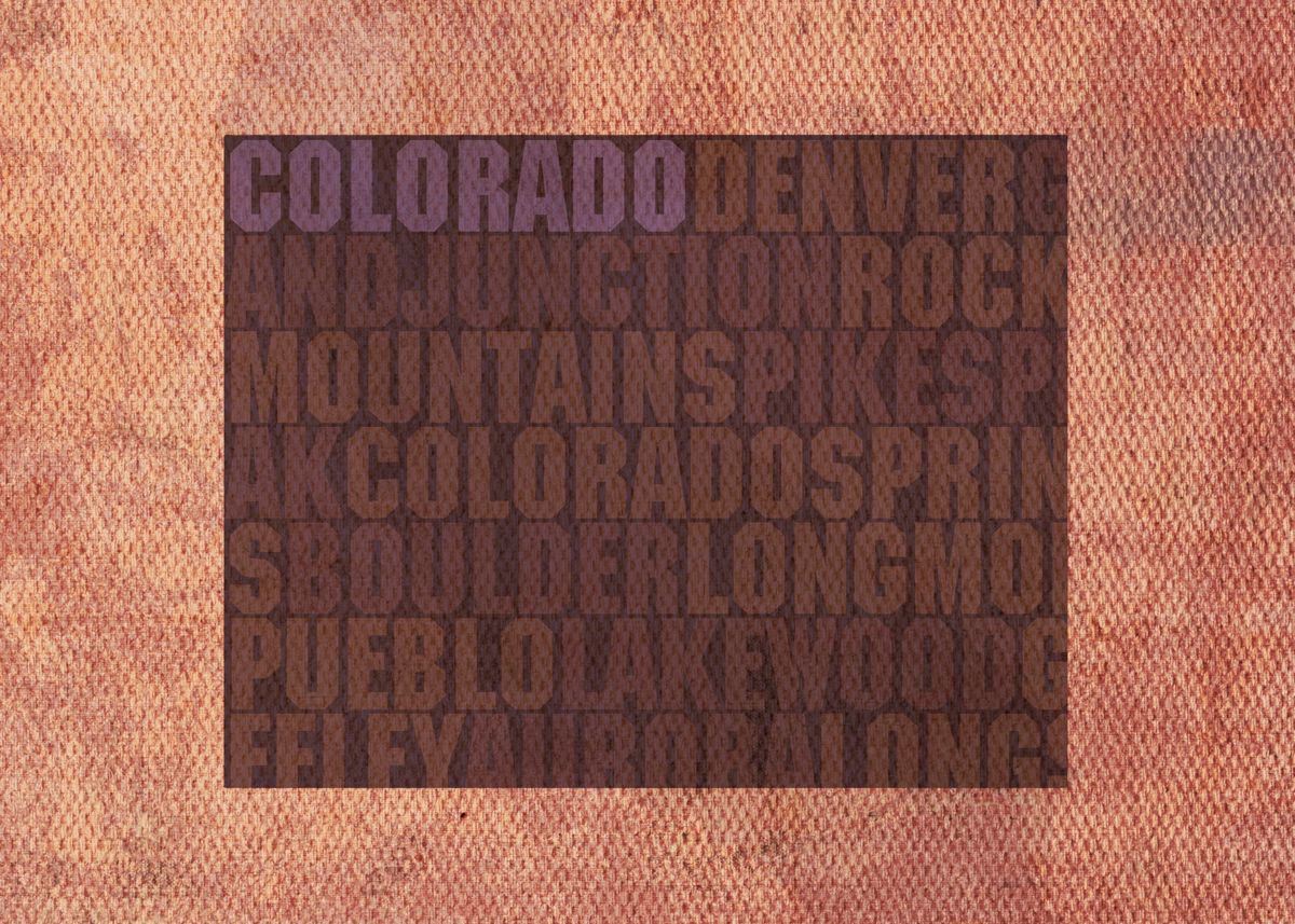 'Wyoming State Words' Poster by Design Turnpike | Displate