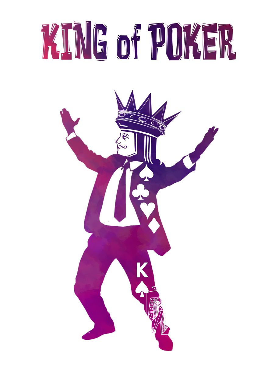 'King of Poker' Poster, picture, metal print, paint by JBJart Justyna ...