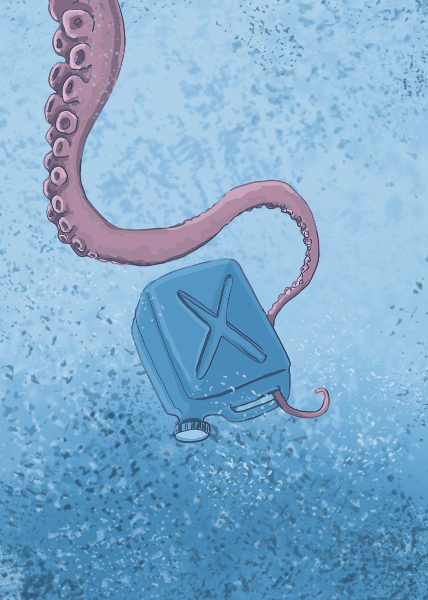 'Octopus artifacts 08' Poster, picture, metal print, paint by Vladimir ...