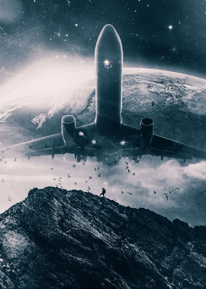 'Take Flight' Poster, picture, metal print, paint by seam less | Displate