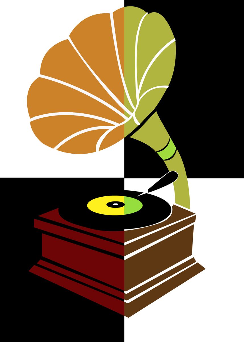 'turntable' Poster by EL even | Displate