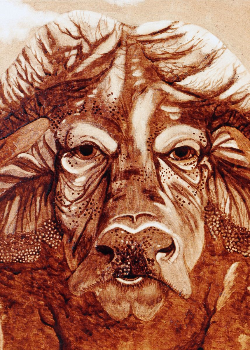 'Coffee Carabao' Poster, picture, metal print, paint by Joseph Drian ...