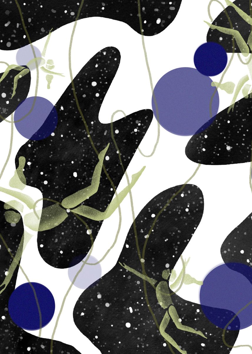 'Meteora' Poster, picture, metal print, paint by Andrea Bojkovska ...