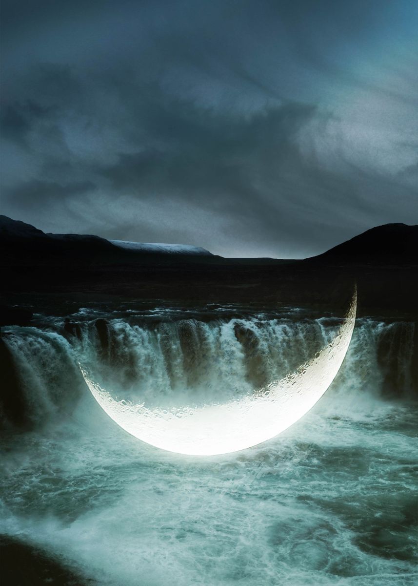 'Magical Moonlight ' Poster, picture, metal print, paint by Okan Byrm ...